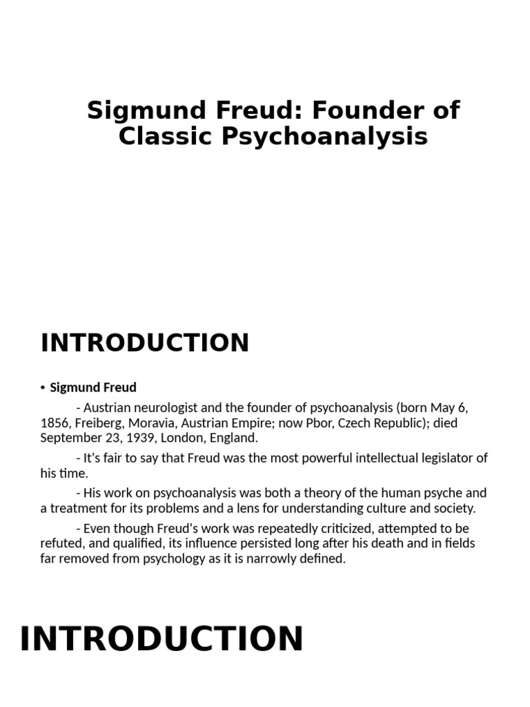 Sigmund Freud Final | PDF