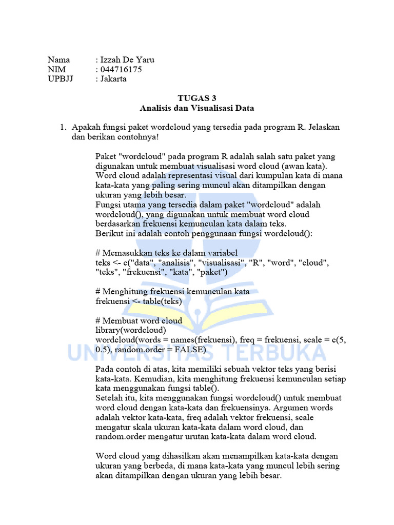 Tugas 3 Analisis Dan Visualisasi Data | PDF