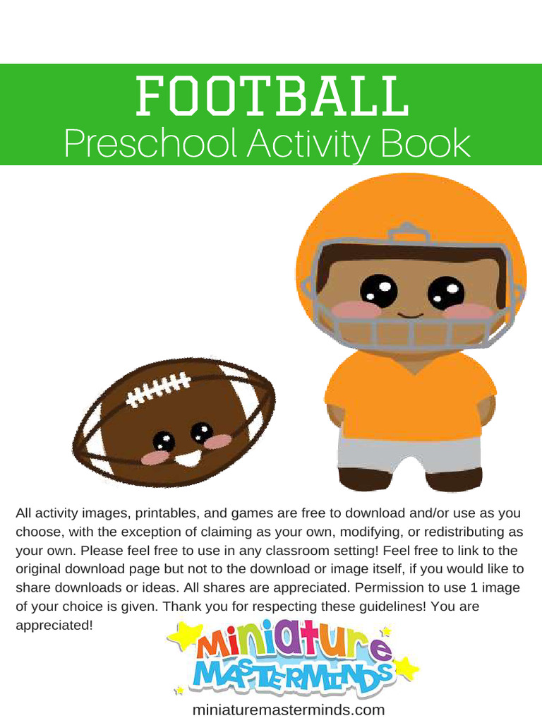 Football Preschool Activity | PDF