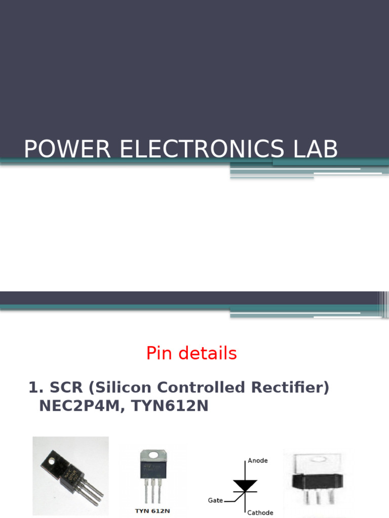 Power Electronics Lab-2014 | PDF