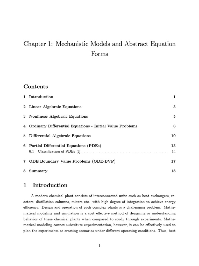 Chapter 1 Abstract Eqn Forms | PDF