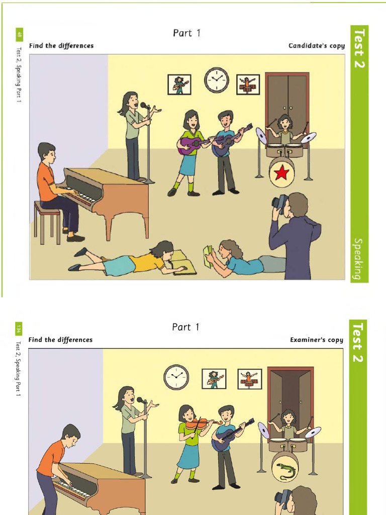 Practice Tests Plus Flyers - Test 2 - Speaking PART 1 | PDF