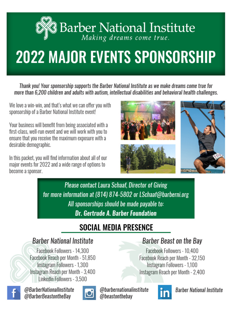 2022 Event Sponsorship - NEW | PDF