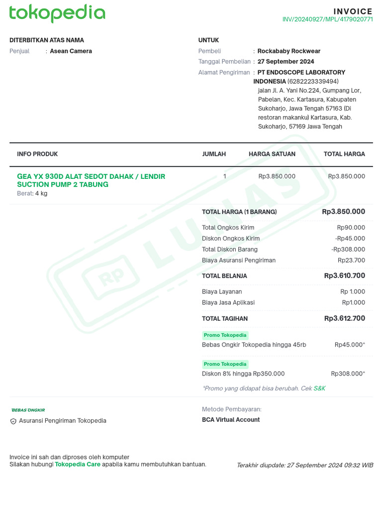 Invoice 4179020771 Pdf