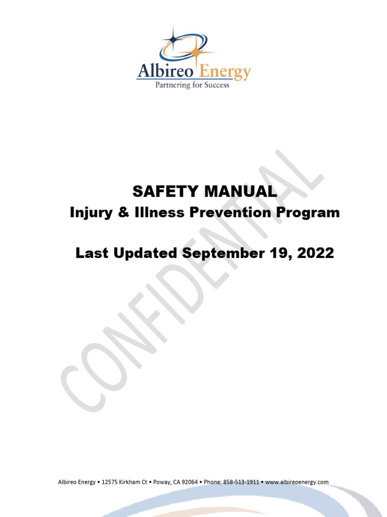 Safety Manual CURRENT 09-19-22 v.2 | PDF