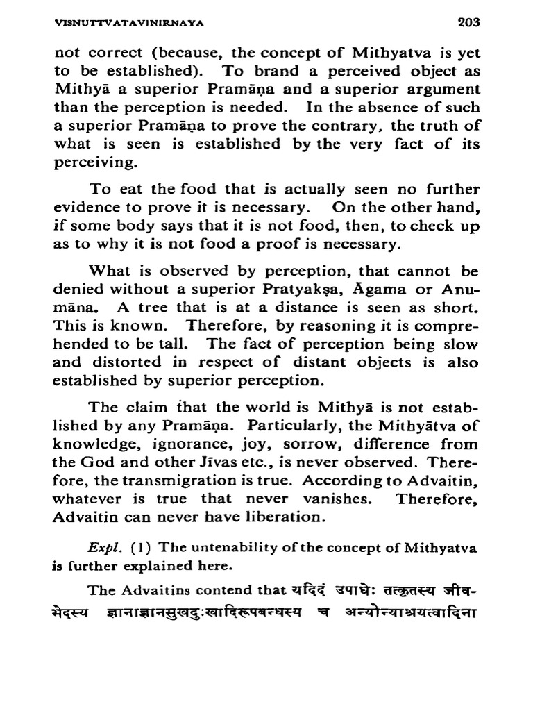 VISHNU TATVA NIRNAYA MadhvAcharya Transl by Professor K T Panduranagi Dvaita Vedanta 1991 268 | PDF