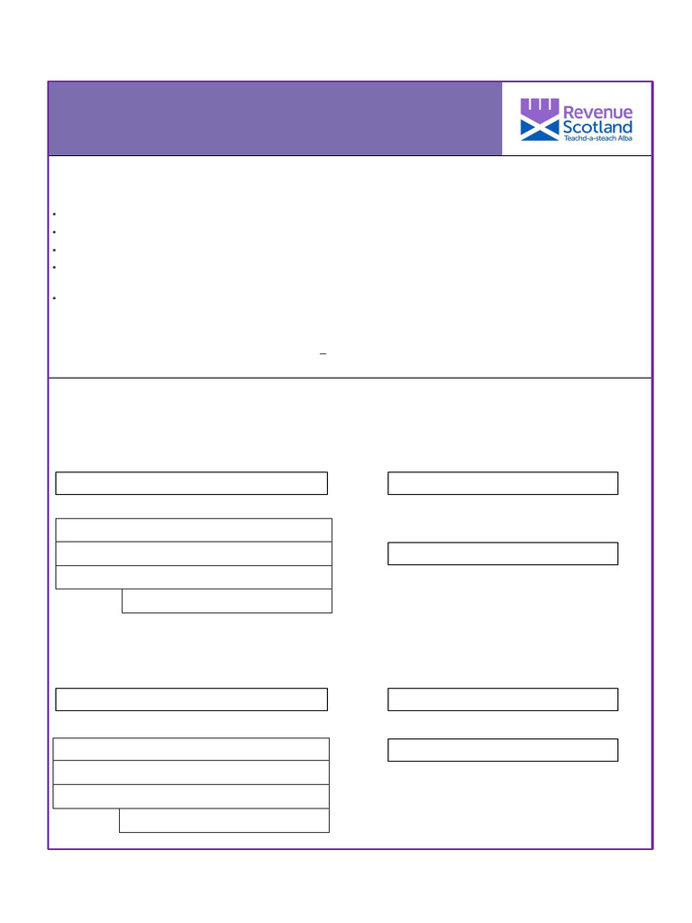LBTT Additional Details Form | PDF