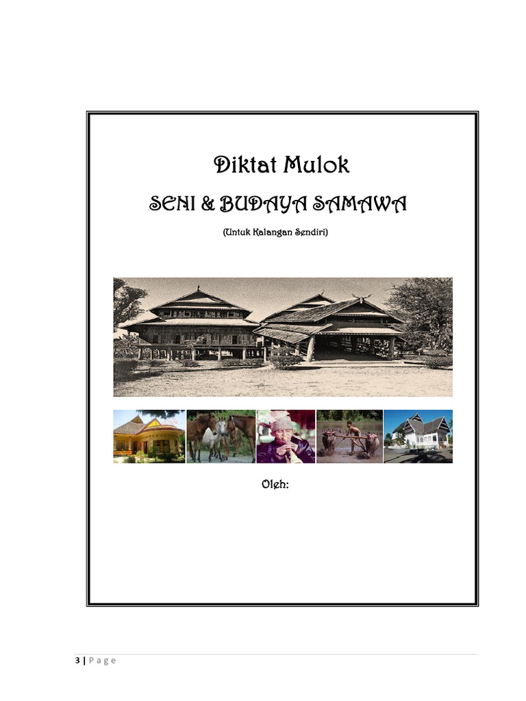 Seni dan Budaya Daerah Sumbawa | PDF | Seni