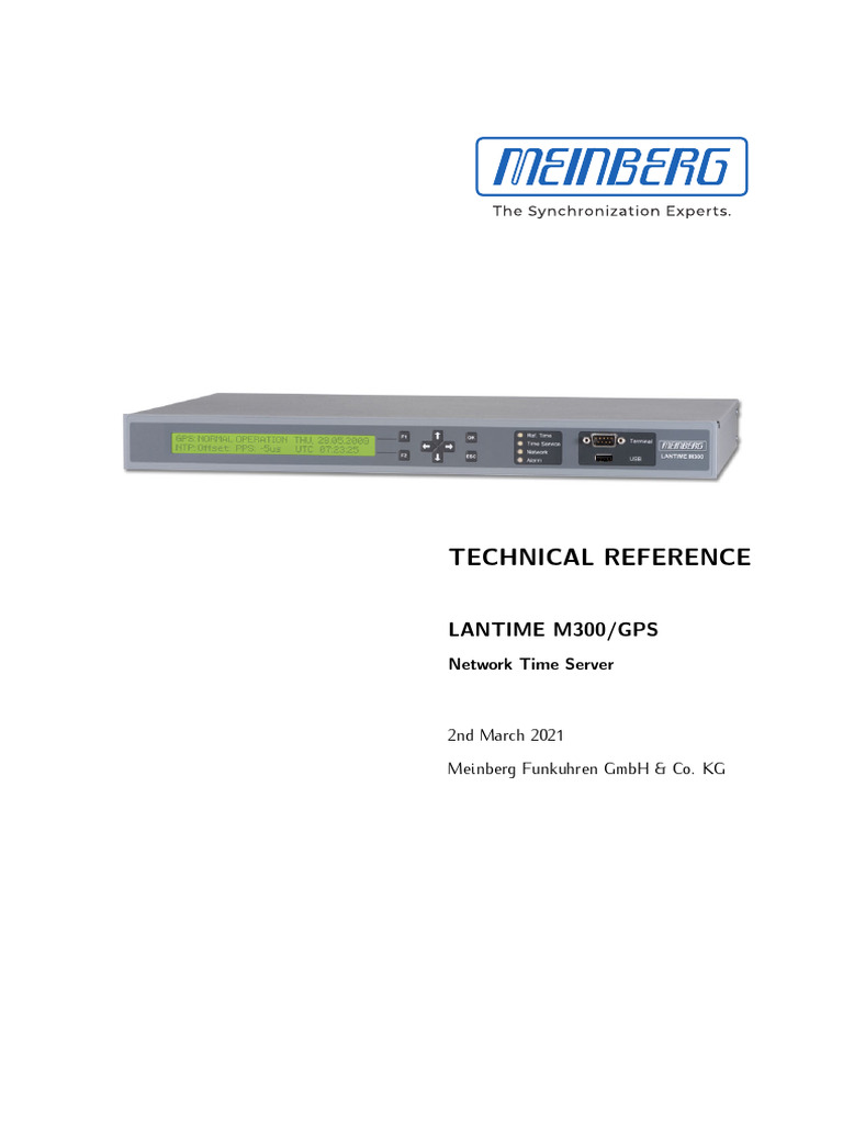 Technical Reference: Lantime M300/Gps | PDF