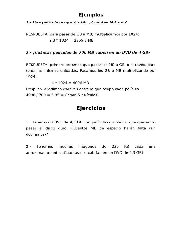 Ejemplos y Ejercicios Tamac3b1o de Archivos | PDF