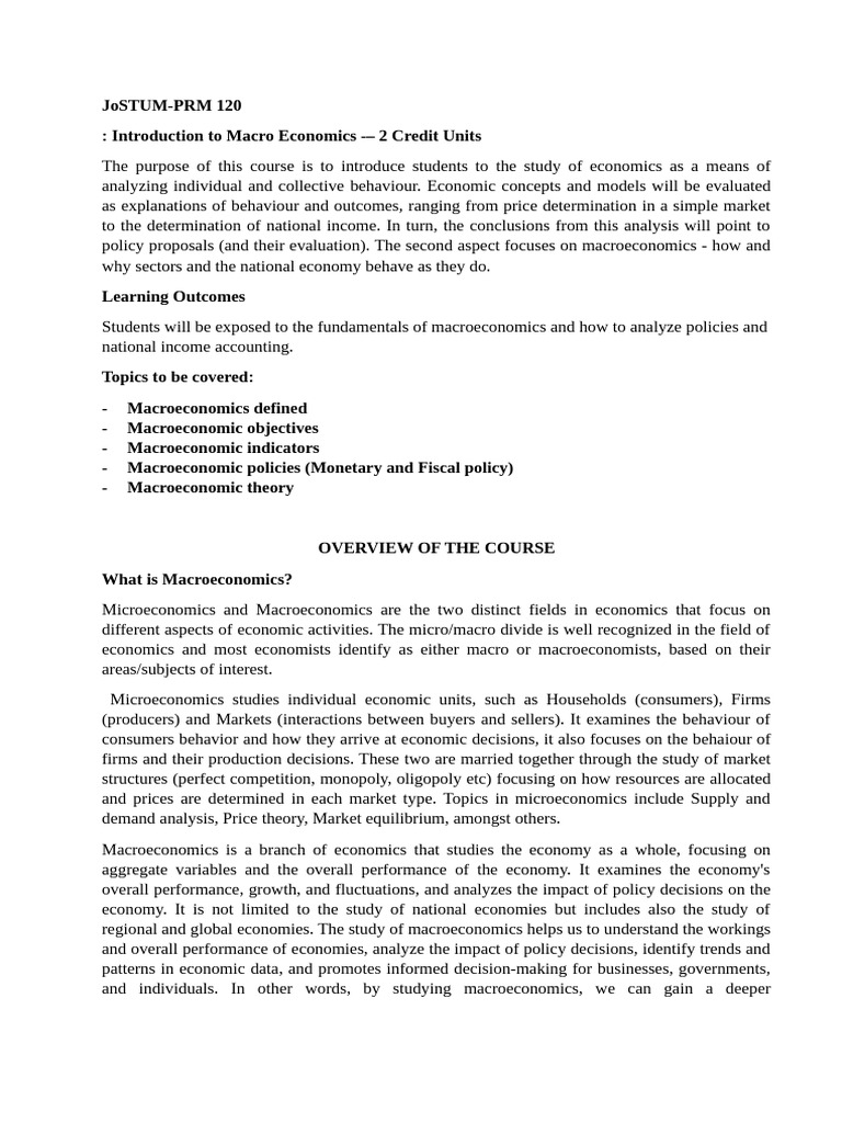 Intro To Macroeconomics | PDF