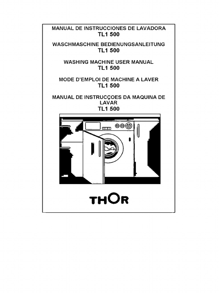 Thor TL1 500 Washing Machine | PDF