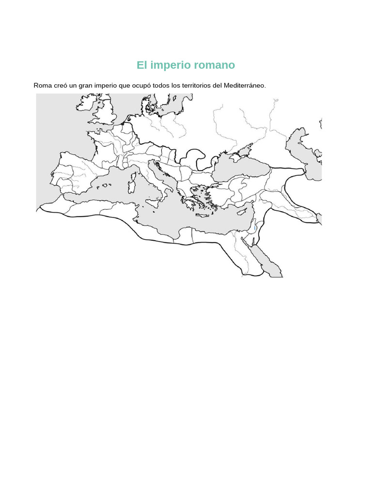 Ficha El Imperio Romano 1 | PDF