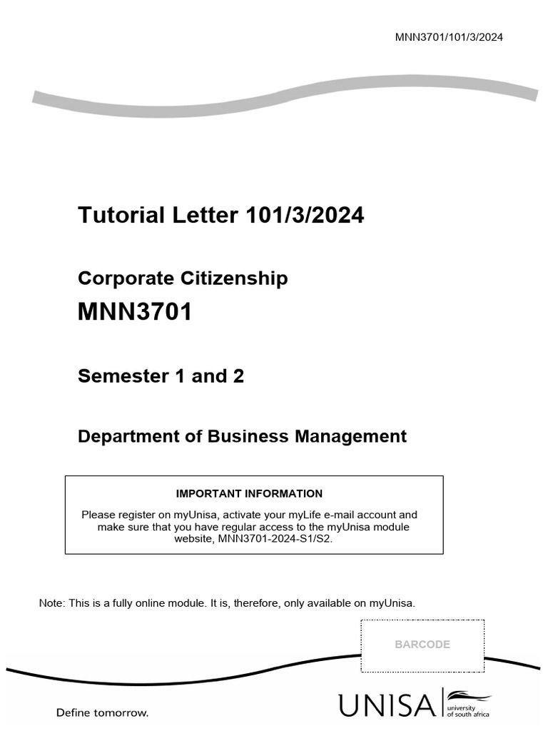 MNN3701 | PDF
