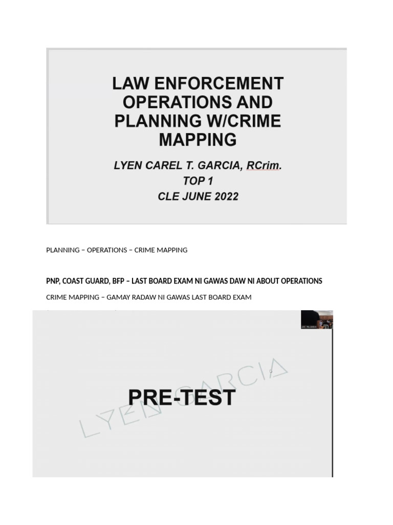PNP Crime Mapping and Operational Planning | PDF | Geographic ...