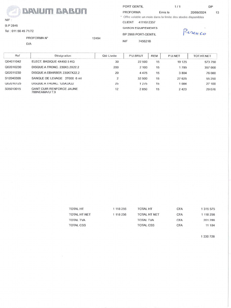 Chantier Perenco | PDF