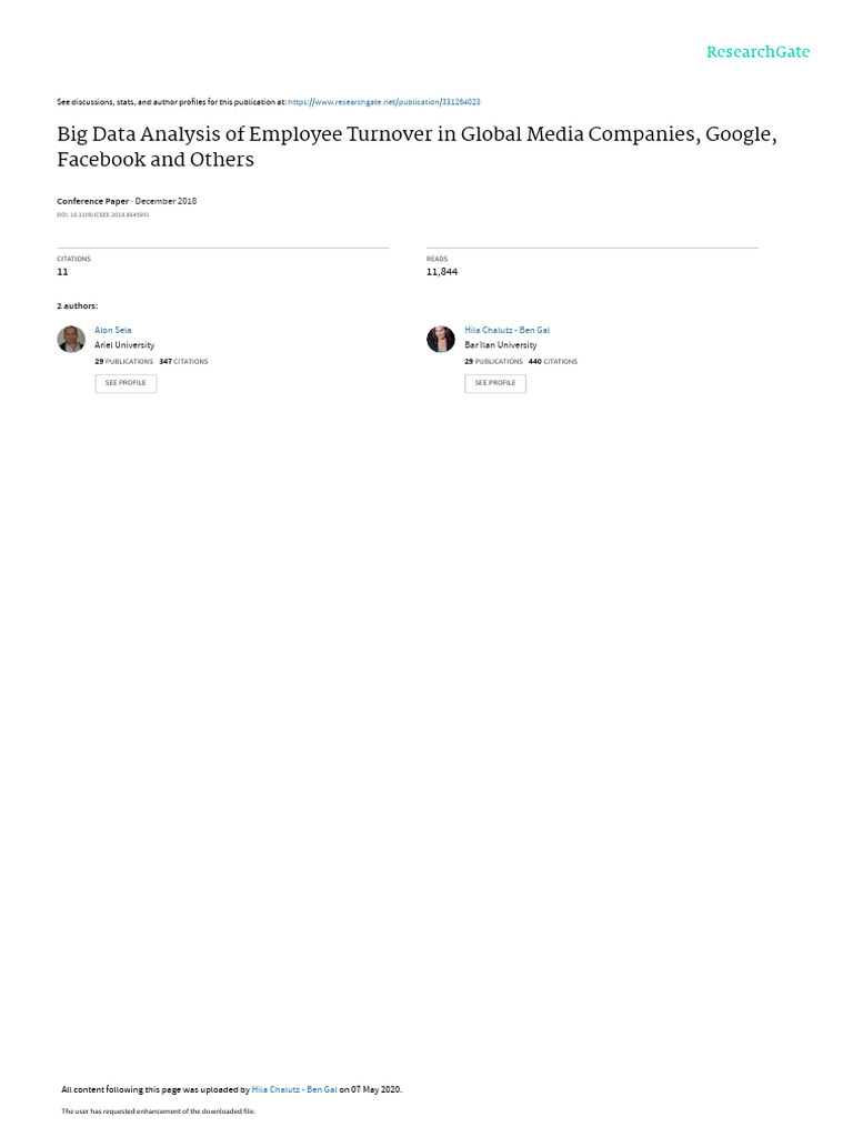 Big Data Analysis of Employee Turnover in Global Media Companies ...