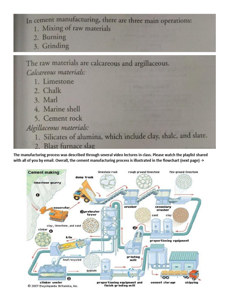 Handout 5 - Cement Manufacturing | PDF