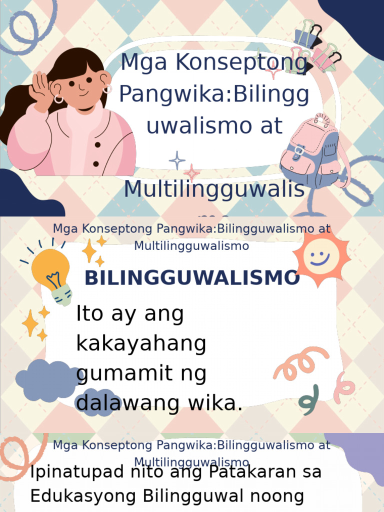 Bilingguwalismo at Multilingguwalismo | PDF