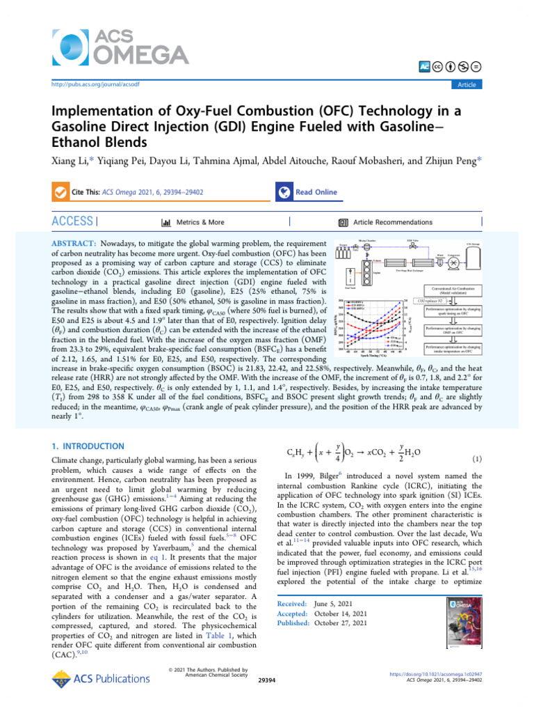 Oxy Comb | PDF | Engines | Combustion