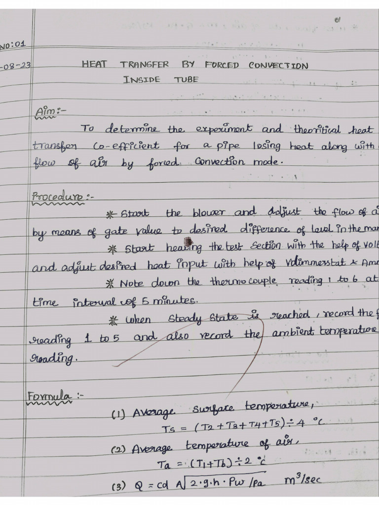 HMT Lab Record For Reference | PDF