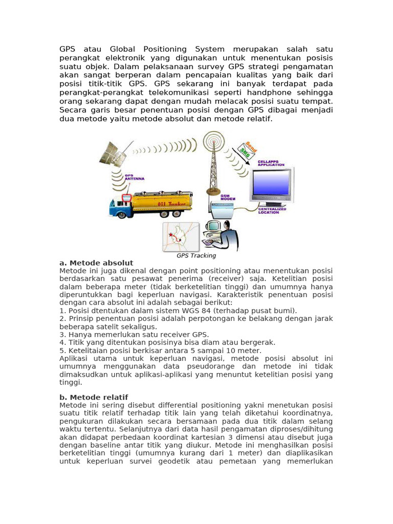 GPS Atau Global Positioning System Merupakan Salah | PDF