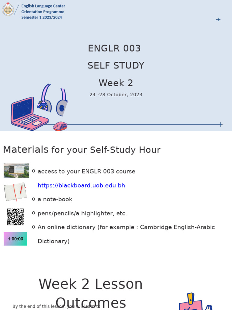 Englr 003 Self Study Week 2 | PDF