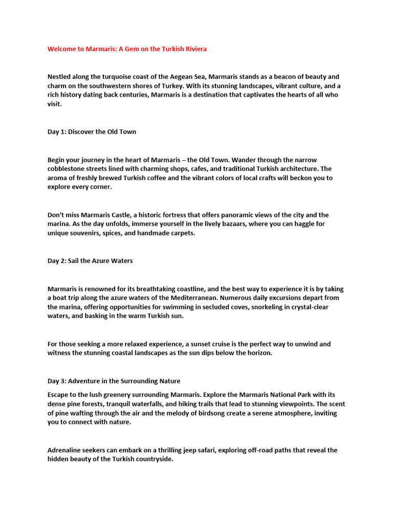 Tour Guide Speech | PDF