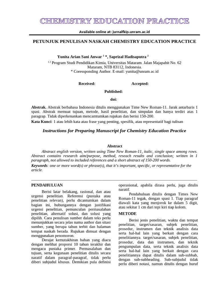 Template Jurnal CEP | PDF