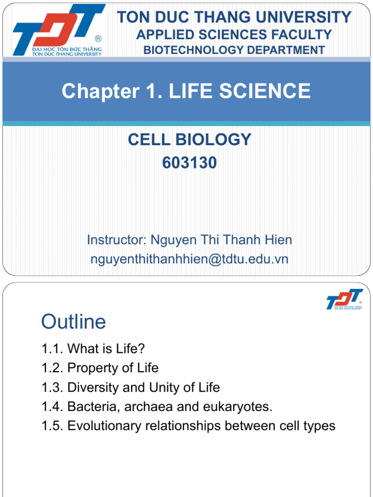 MCB 1 Life Science | PDF