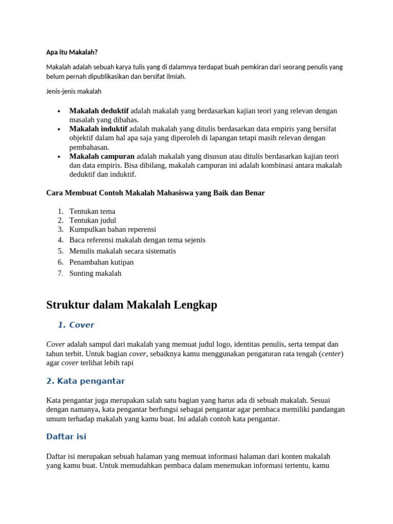 Apa Itu Makalah | PDF