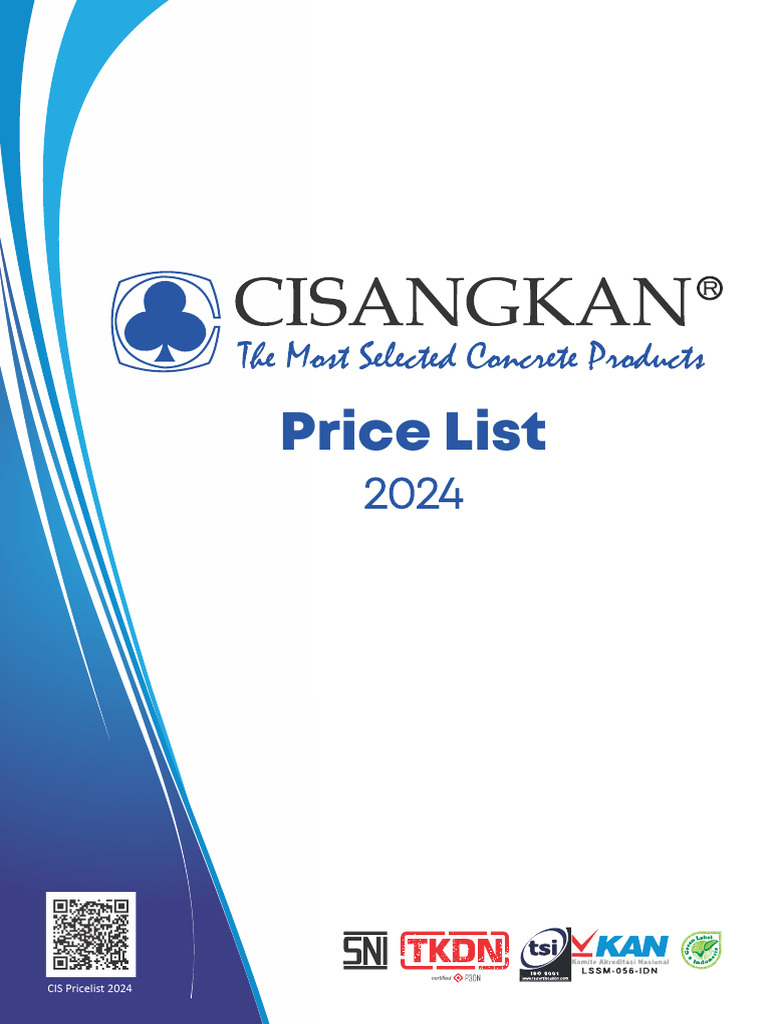 Pricelist CIS 2024 (Update Ver. 1 Maret 2024) | PDF