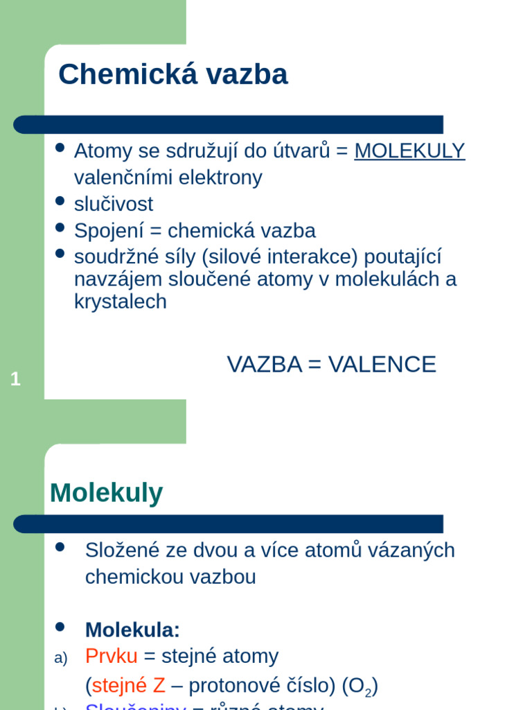 Chemická Vazba | PDF