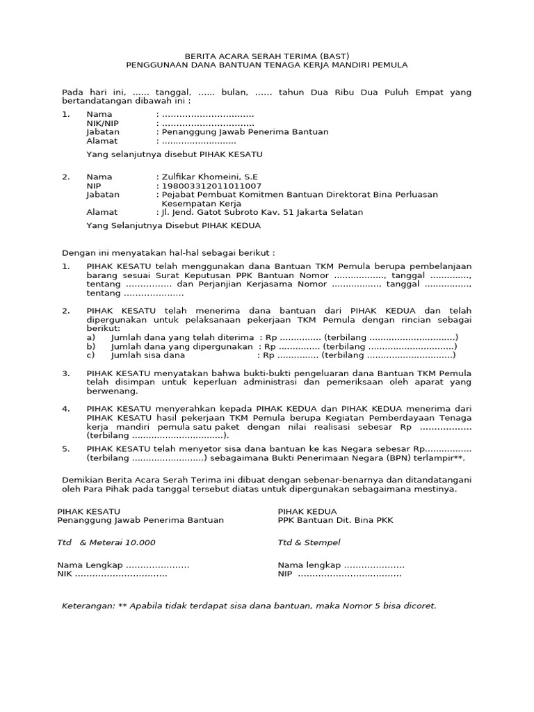 FORMAT BAST TKM PEMULA TAHUN 2024 (1) Eee | PDF