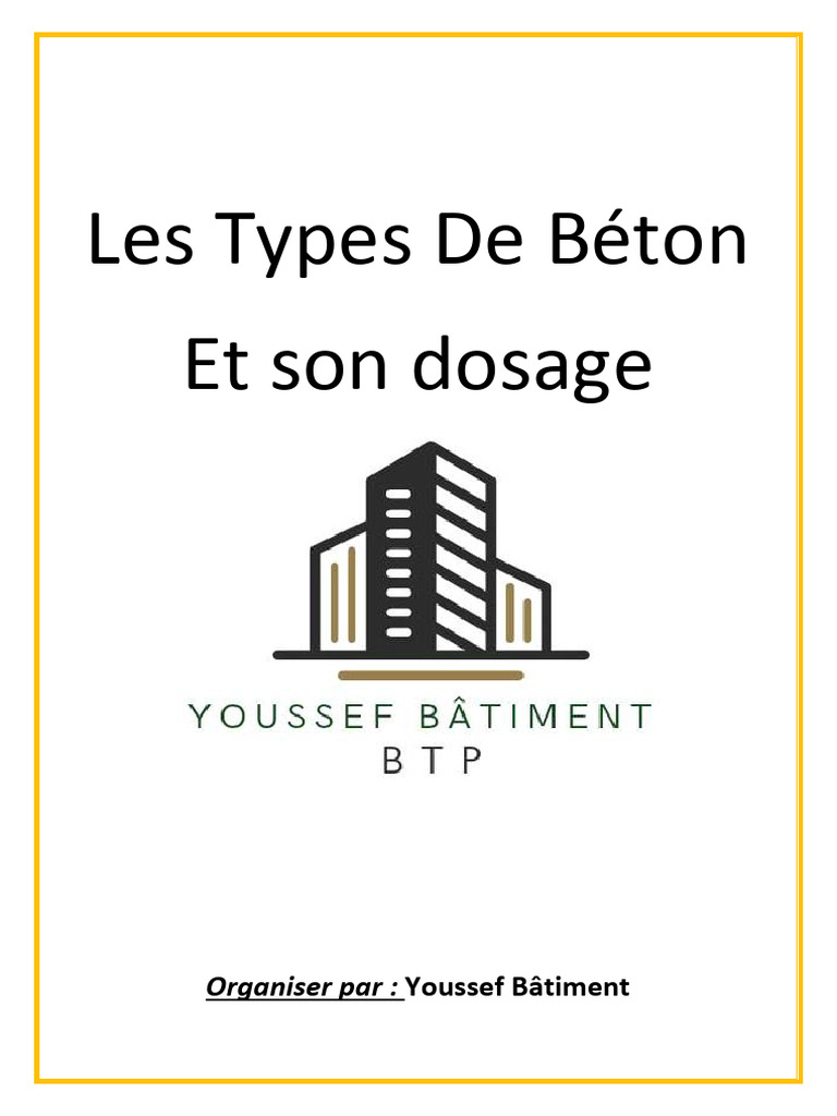 Les Types de Béton | PDF