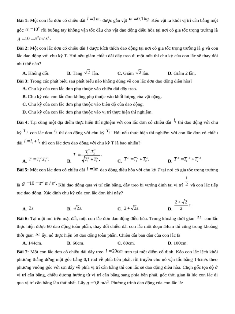 CLĐ Các D NG | PDF