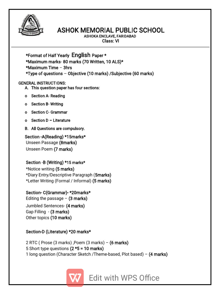 English Blue Print and Paper Pattern (Class - VI) | PDF