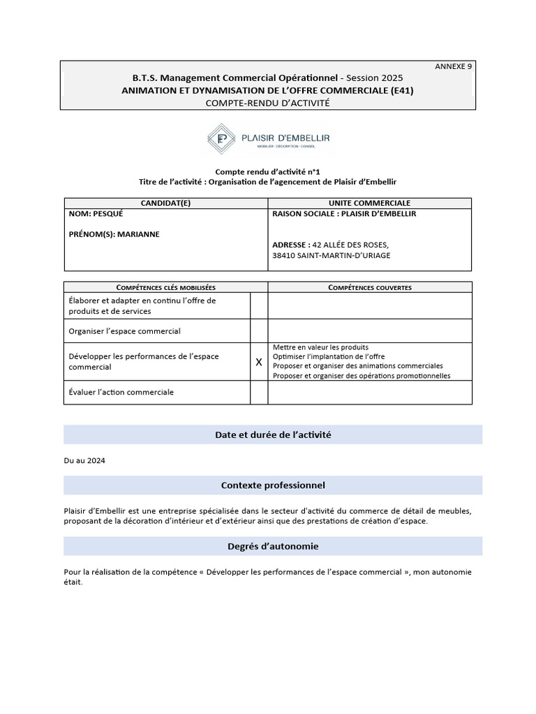 Fiche Activite ADOC 3 | PDF