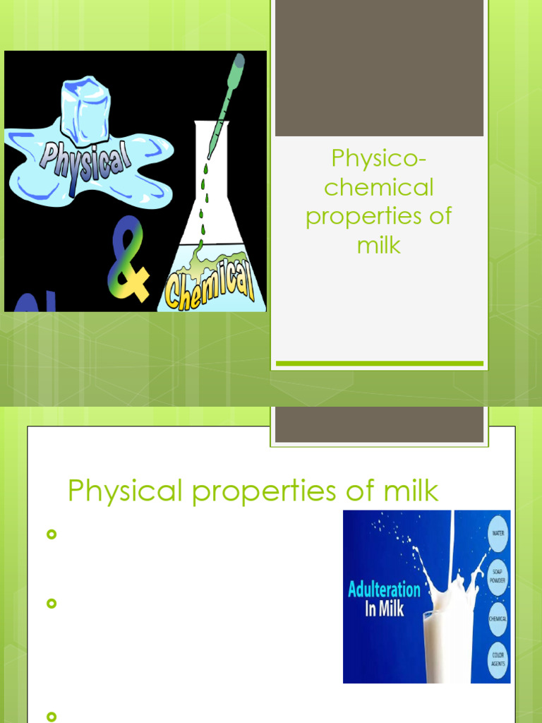 Physico-Chemical Properties | PDF