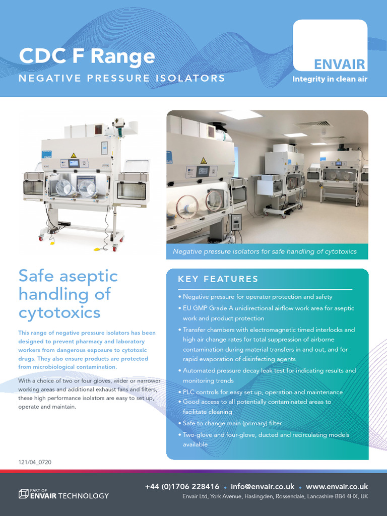 Envair Info Sheet CDC F Range Negative 121 A4 4page Final Digital5 | PDF