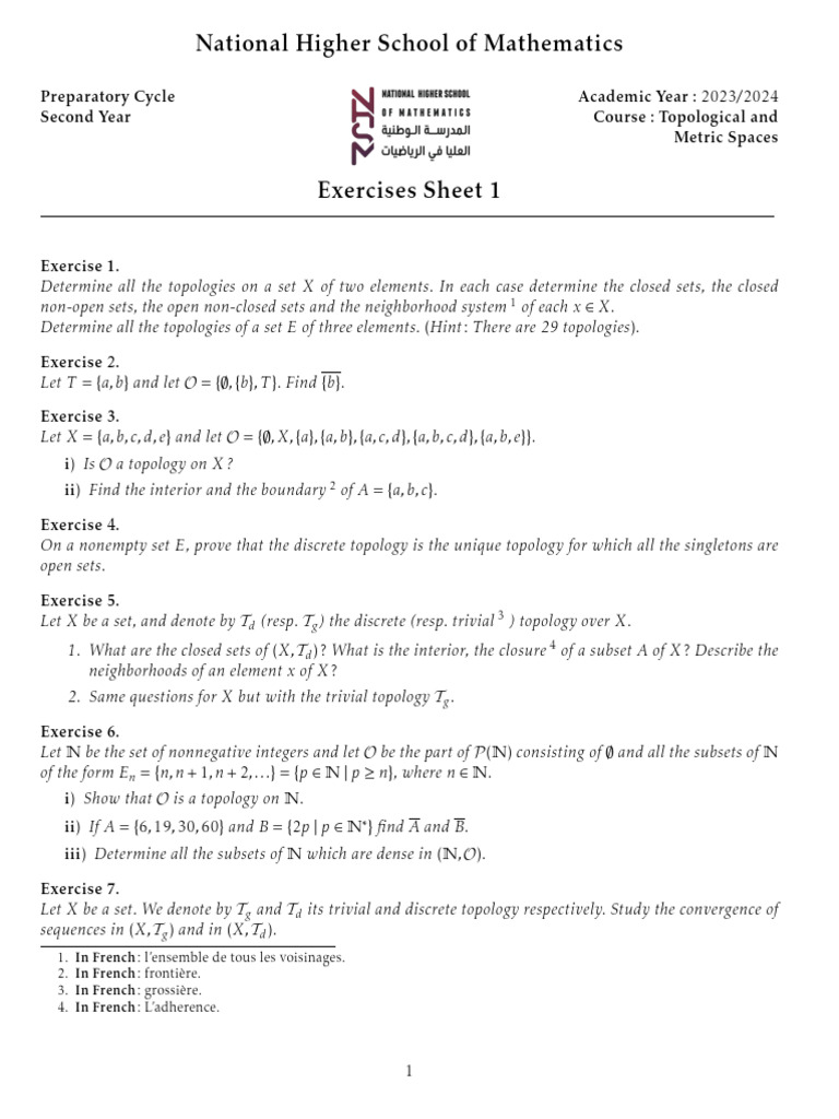 Fiche 1 | PDF