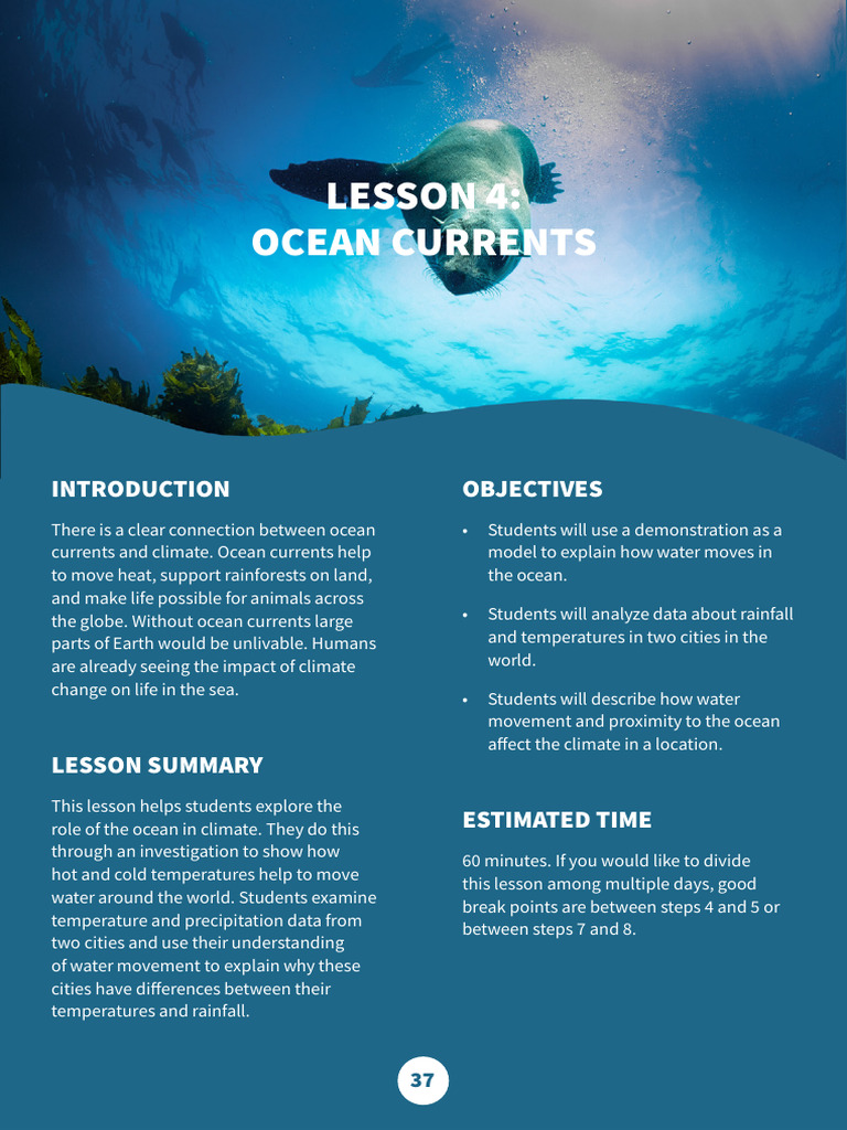 Ocean Odyssey Lesson04 Ocean Currents | PDF