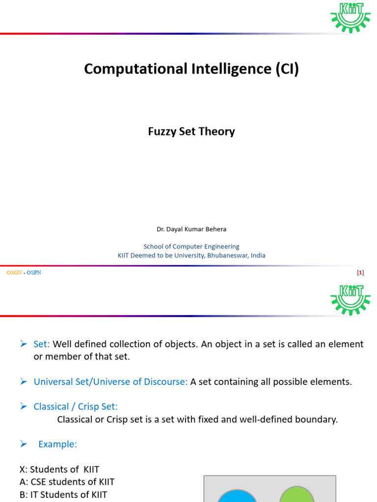 CI Fuzzy Set Theory | PDF