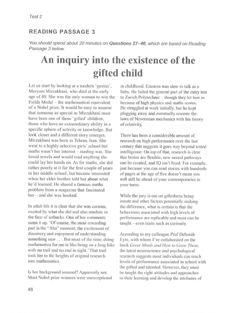 An Inquiry Into The Existence of The Gifted Child | PDF