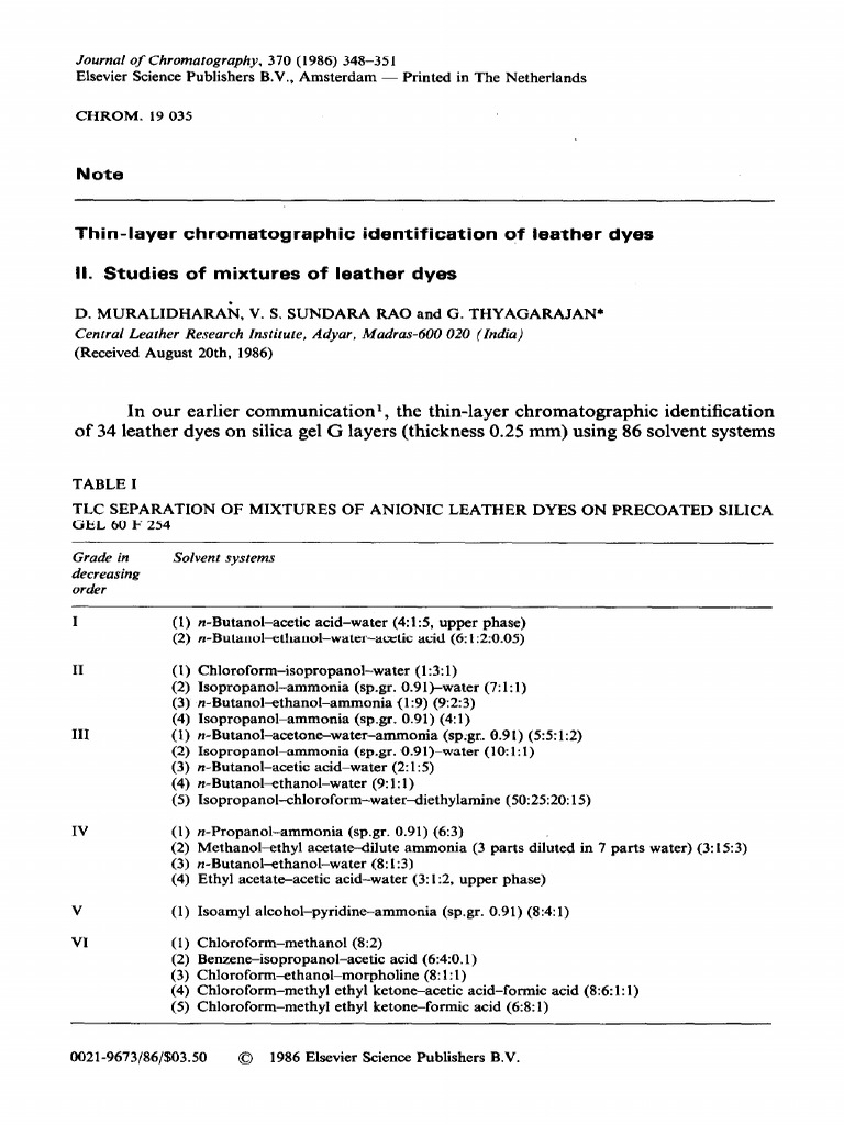 Thin Layer Chromatography Identification Pdf