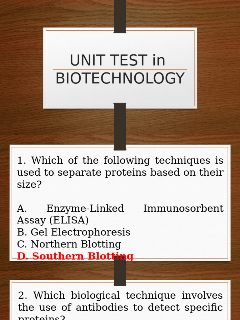 UNIT TEST in BIO 1st Quarter-Answer | PDF