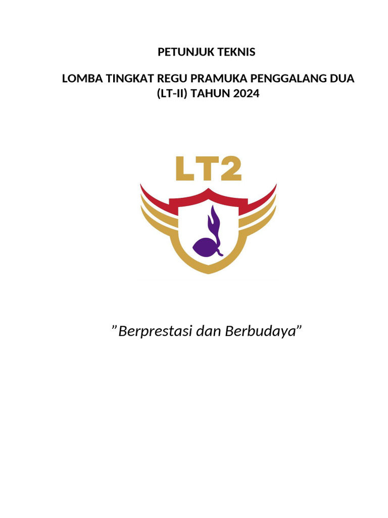 Petunjuk Teknis - Draft Rapat LT 2 | PDF