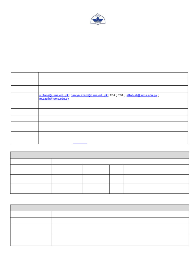 Math 101 Course Outline | PDF