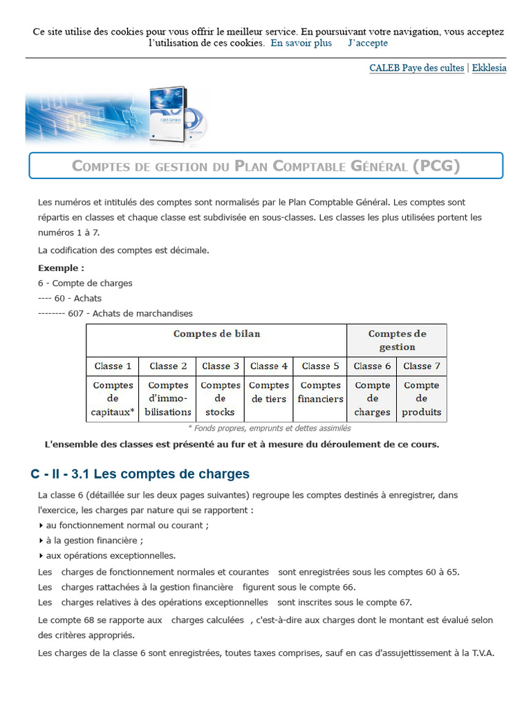 Comptes de Gestion Et Plan Comptable Général (PCG) | PDF