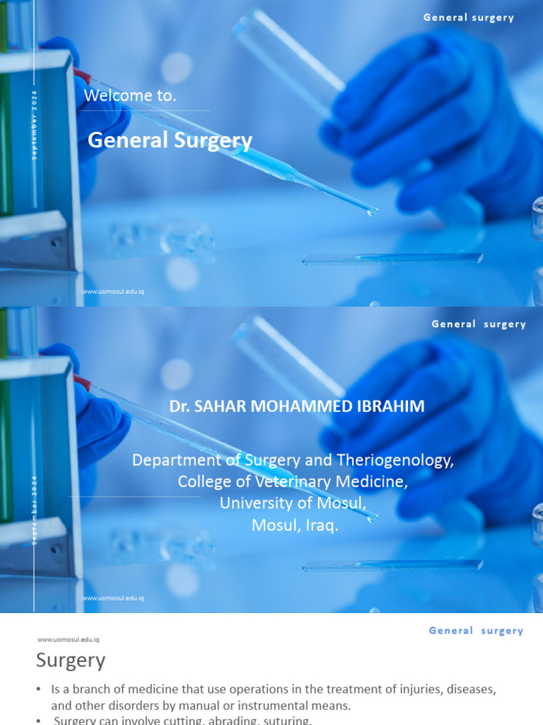 Lecture 3 - General Surgery | PDF